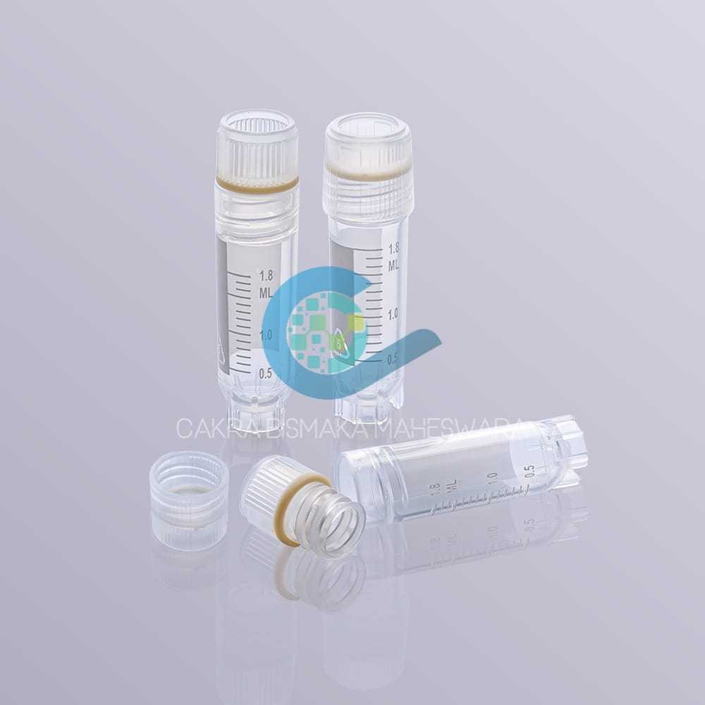 Jual Biosharp 2.0ml Cryogenic vial, external thread, sterile ( White ...