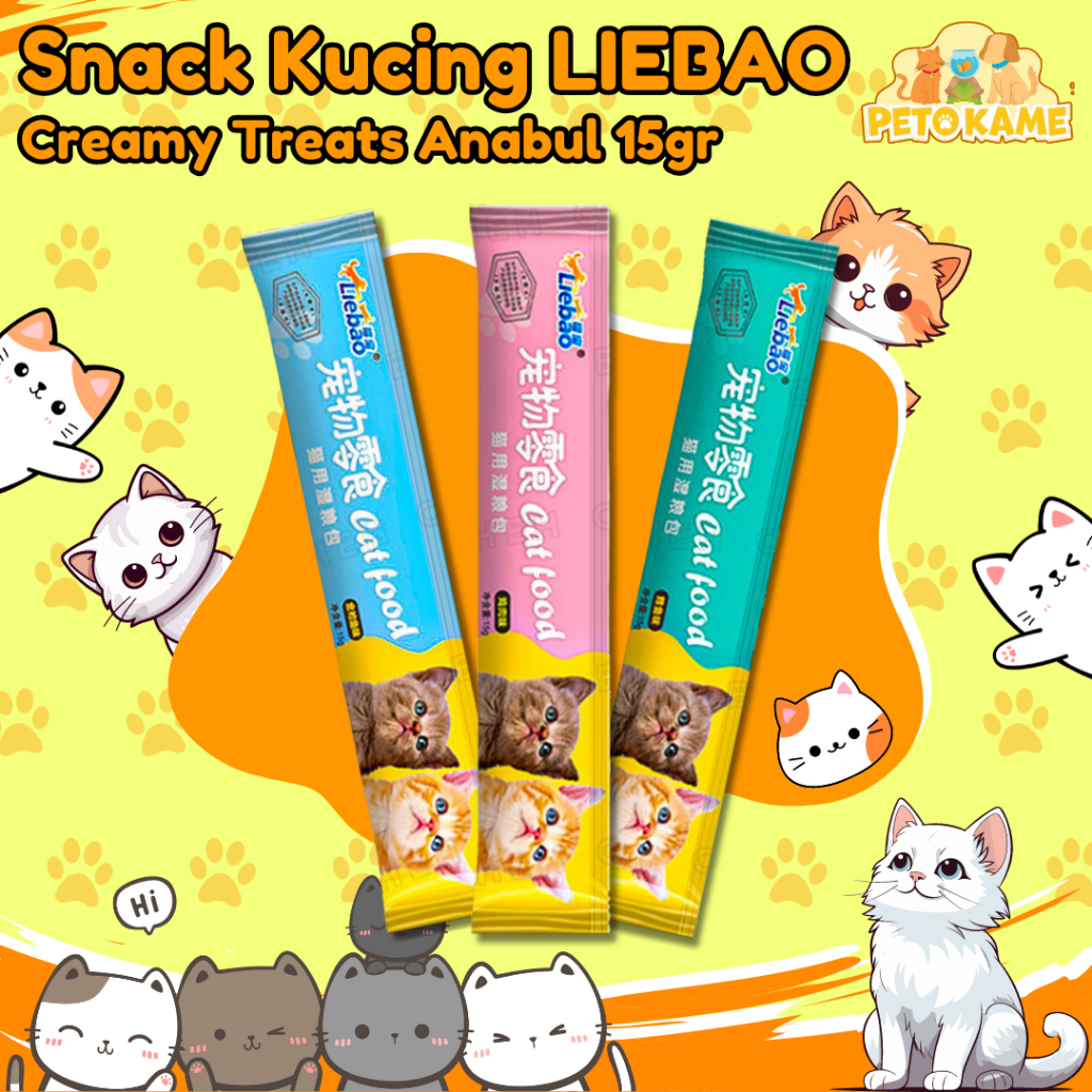 Jual Snack Kucing Liebao 15gr | Creamy Treats Untuk Anabul | Shopee ...