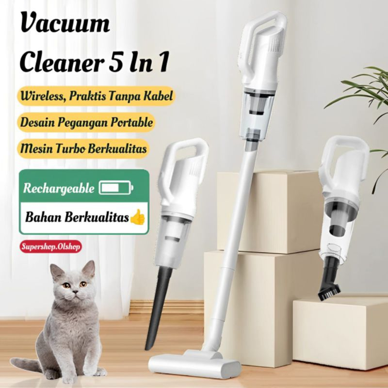 Jual Vacuum Cleaner Portable Wireless Tanpa Kabel Cordless Charge ...