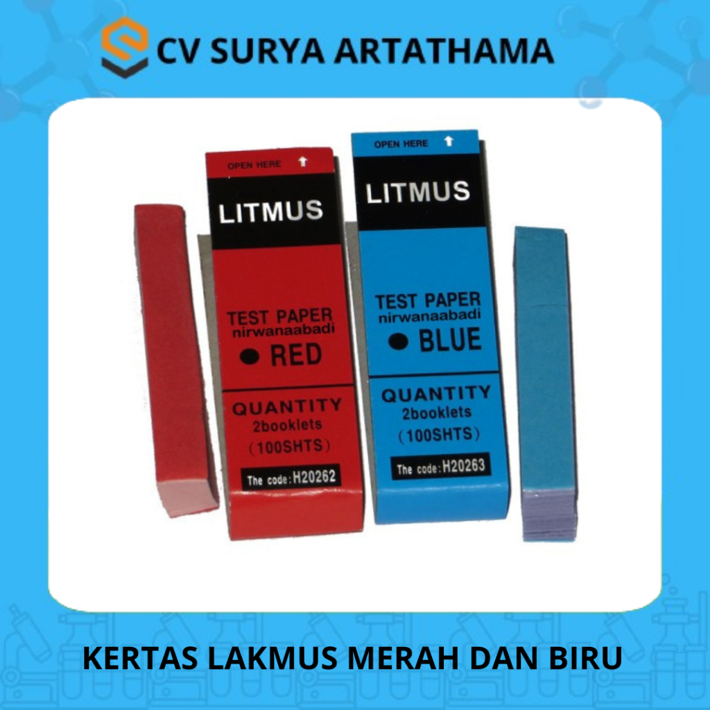 Jual Kertas Lakmus Merah Biru / Kertas Indikator Asam Basa | Shopee ...