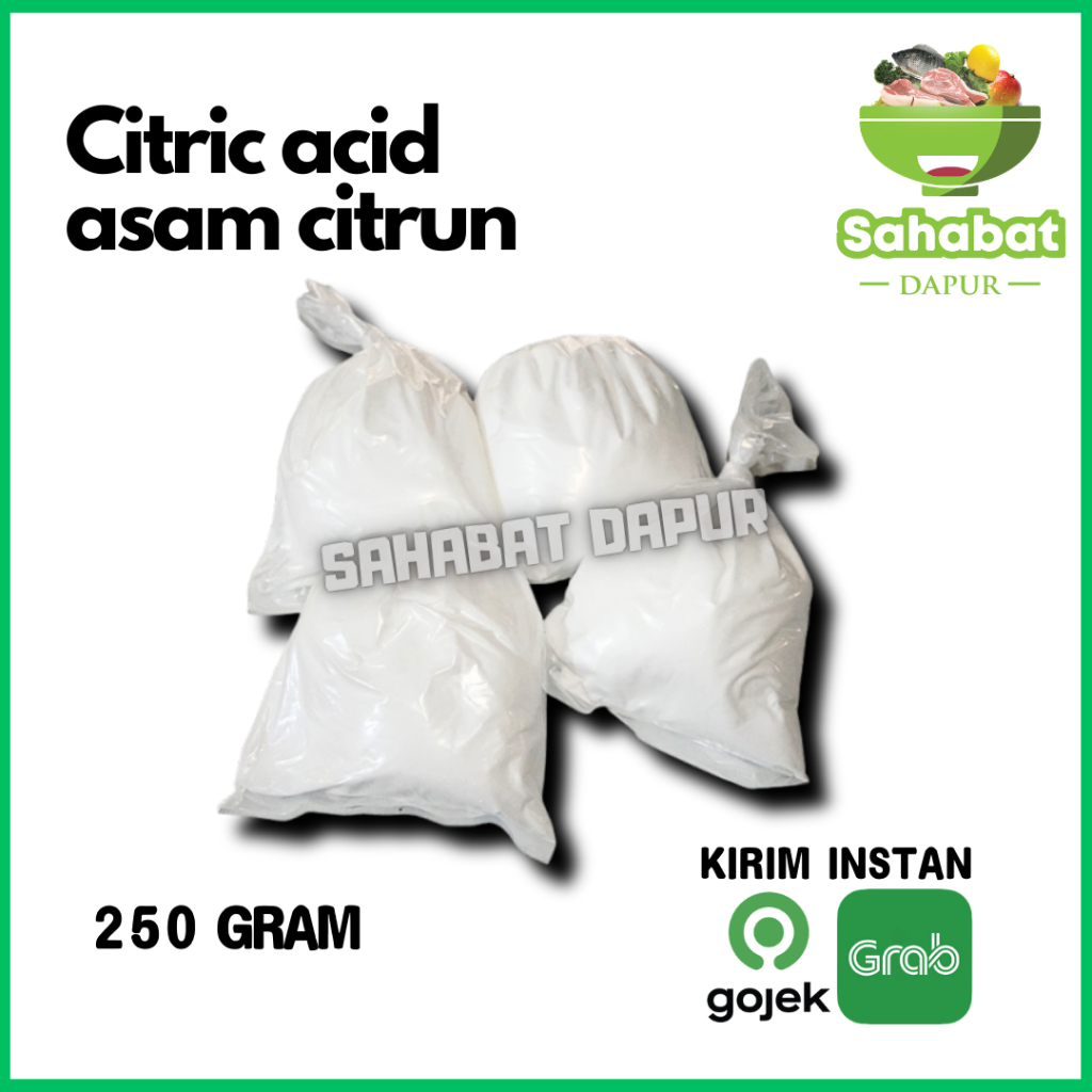 Jual Asam Citrun / Citric Acid 250gr - Sahabatdapur | Shopee Indonesia
