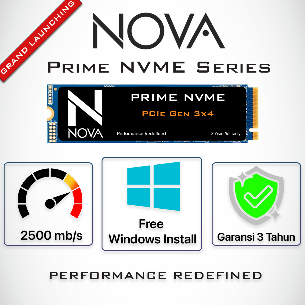 Jual Nova Prime M2 NVMe SSD 2280 Internal SSD Garansi 3 tahun 256GB ...