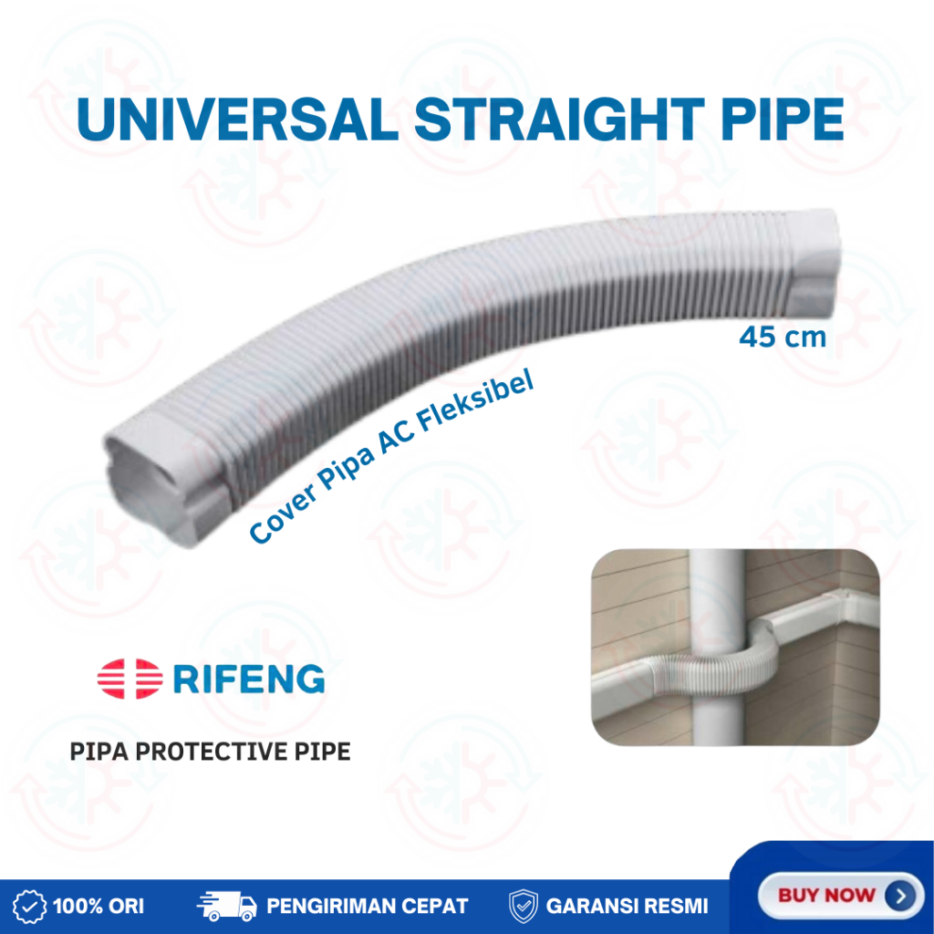Jual RIFENG - Universal Straight Pipe / Cover Pipa AC Fleksibel ...