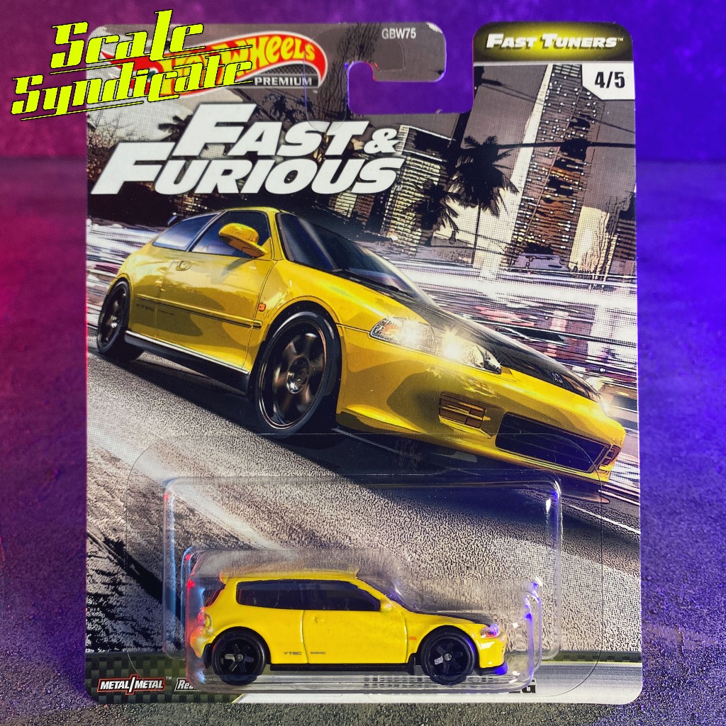 Jual Hot Wheels Fast And Furious Honda Civic EG Fast Tuners Kuning Type ...