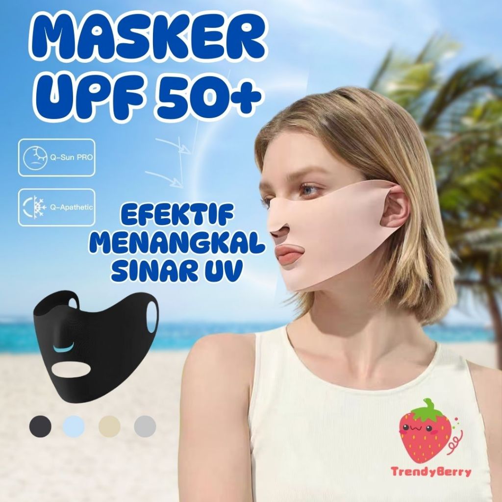 Jual Masker Wajah Anti Ultraviolet UV UPF 50+ Pelindung Wajah dari Sinar Matahari Multifungsi ...