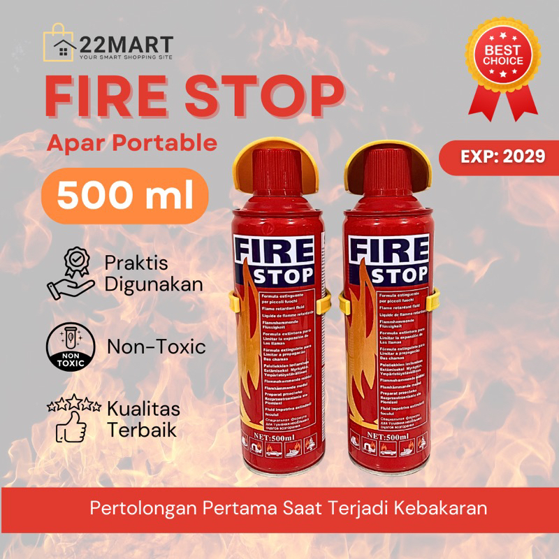 Jual [READY] Fire Stop Alat Pemadam Kebakaran APAR Portable 500 ml ...