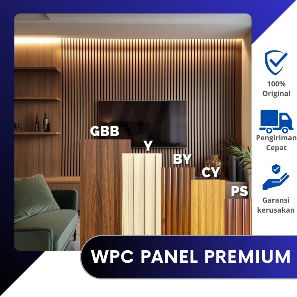 Jual WPC Panel (PREMIUM) Panjang 3 dan 1 meter / WPC Panel Tipe BY ...