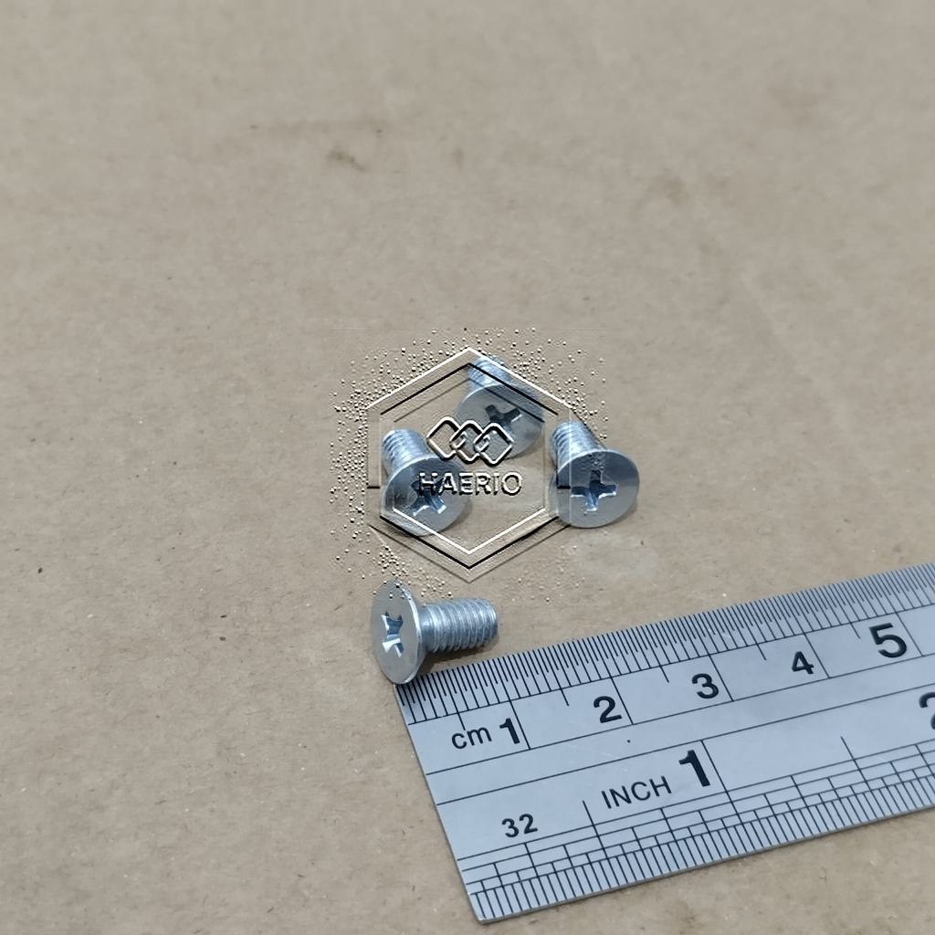 Jual BAUT JF M5X10 FLAT HEAD SEKRUP M5 X 10 PANJANG 1CM 1 CM BAUD 8 5X10 5 X 10 MM 10MM OBENG ...