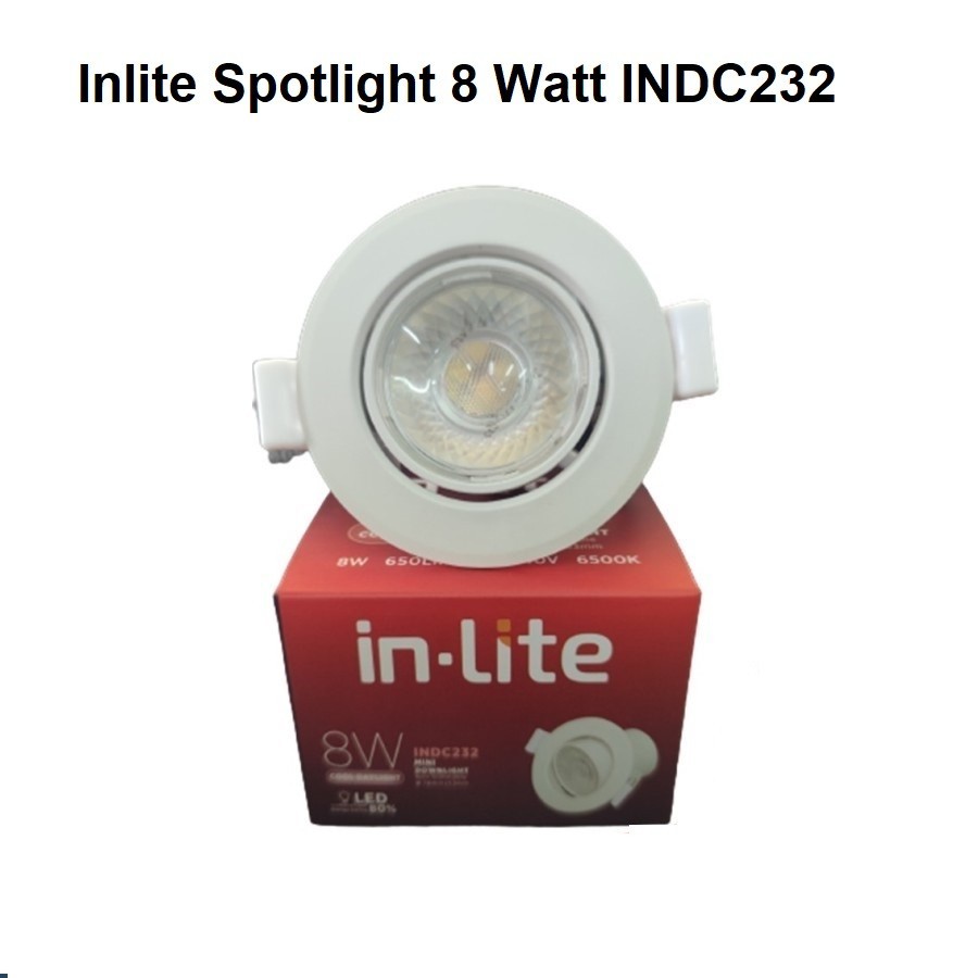 Jual Lampu Spotlight Plafon LED Inlite INDC232 8 Watt Mini Downlight 8w ...