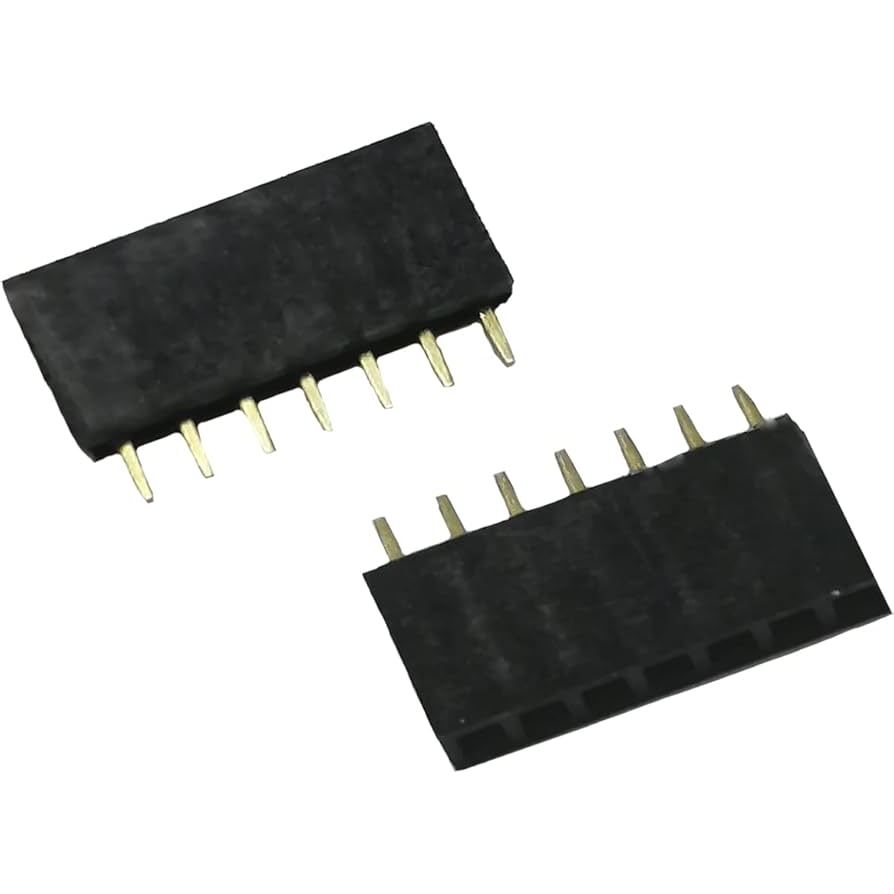 Jual Pin header female pitch 2.54 2.54mm 2Pin 3pin 4p 5P custom ...