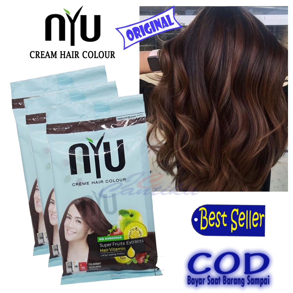 Jual READY NYU Creme Hair Color Kemasan SACHET NEW 20g warna | Pewarna ...
