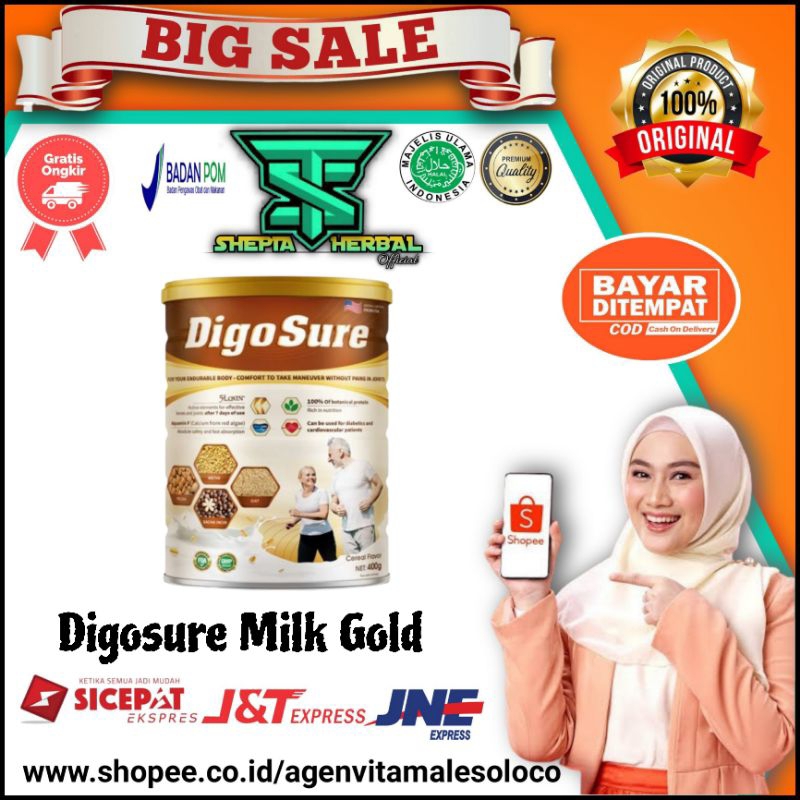 Jual DIGOSURE MILK GOLD SUSU NYERI SENDI ORIGINAL OBAT PERSENDIAN ...