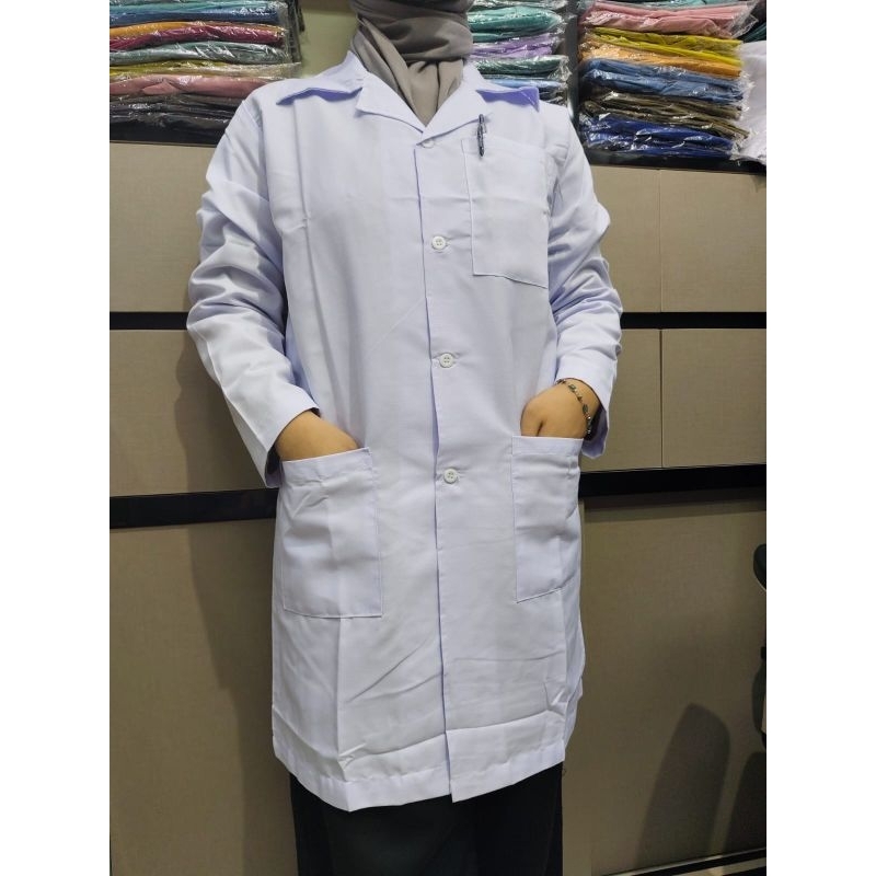 Jual Jas Lab lengan Panjang dan Pendek / Jas Labor Untuk Praktek/Jas ...