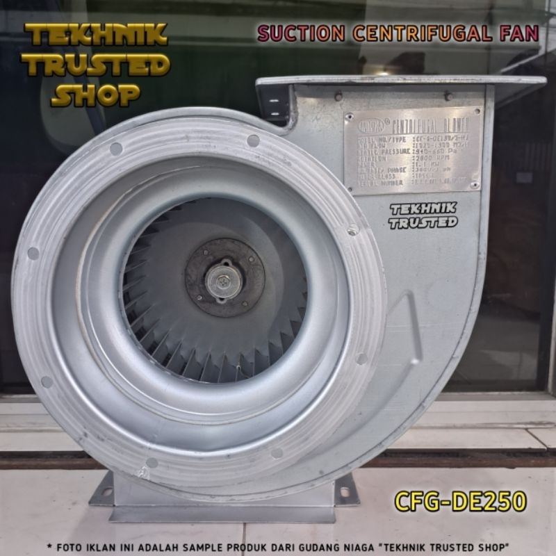 Jual Centrifugal blower hisap CFG DE250 2200 watt Exhaust fan siroco ...