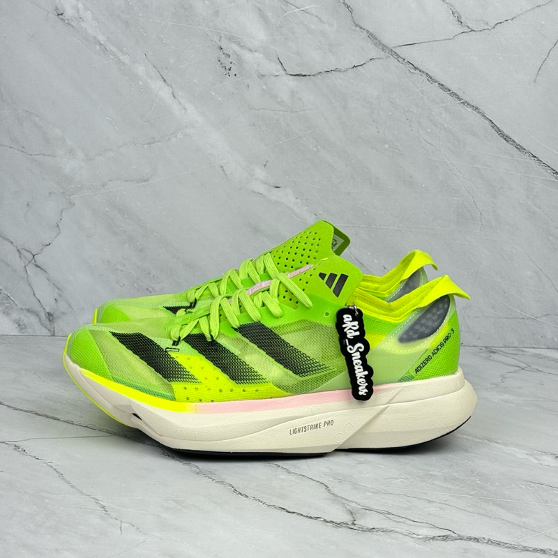 Jual ADIDAS ADIZERO ADIOS PRO 3 “GREEN SPARK LUCID LEMON” | Shopee ...