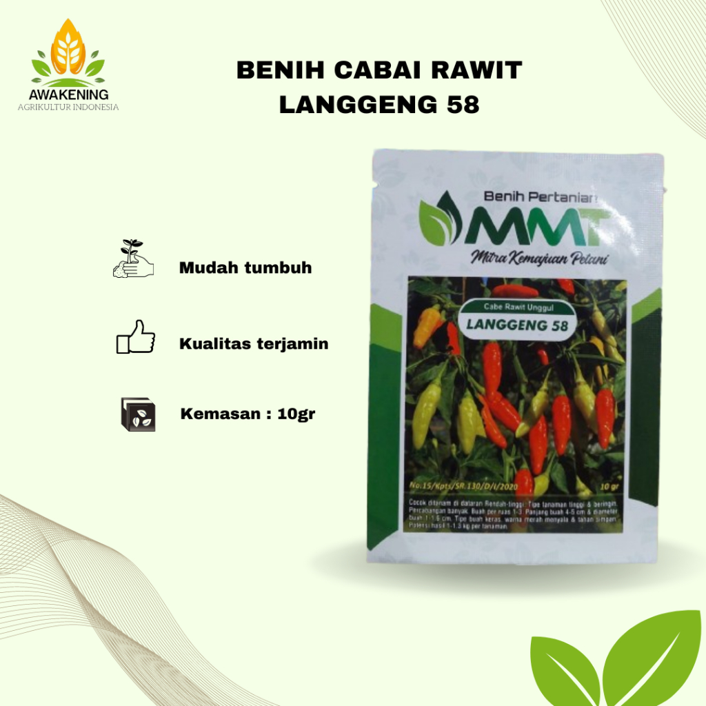 Jual BENIH CABE RAWIT LANGGENG 58 10GRAM MMT | Shopee Indonesia
