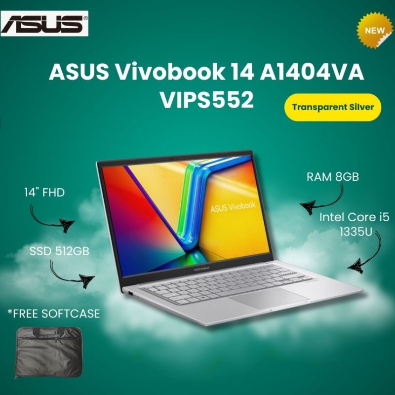 Jual Second LIKE NEW LAPTOP ASUS VIVOBOOK 14 A1404V Intel core i5 1335U ...