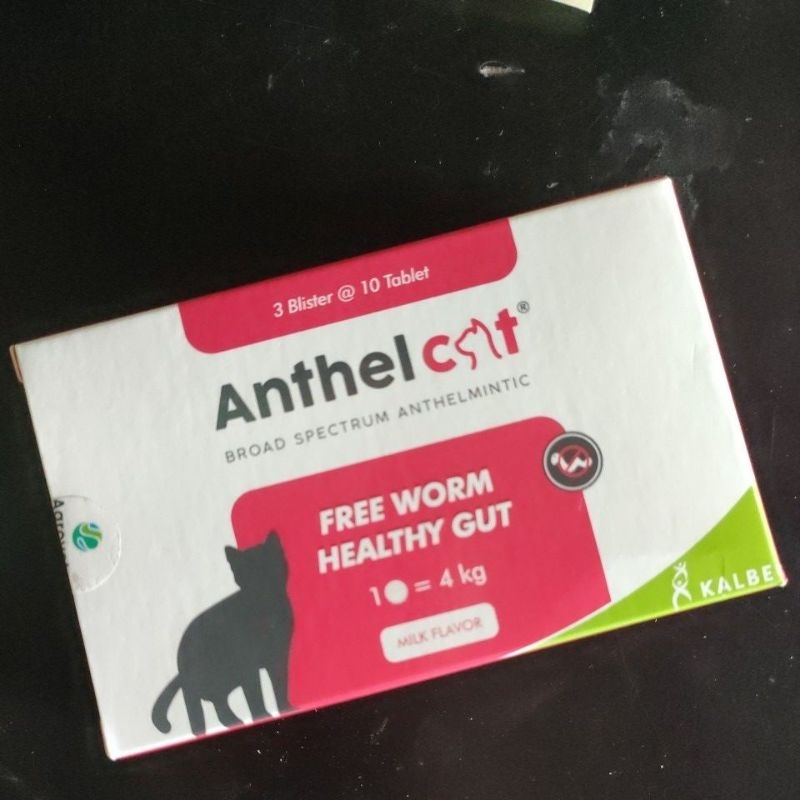 Jual ANTHEL CAT OBAT CACING KUCING KALBE HARGA UNTUK SATU TABLET ...