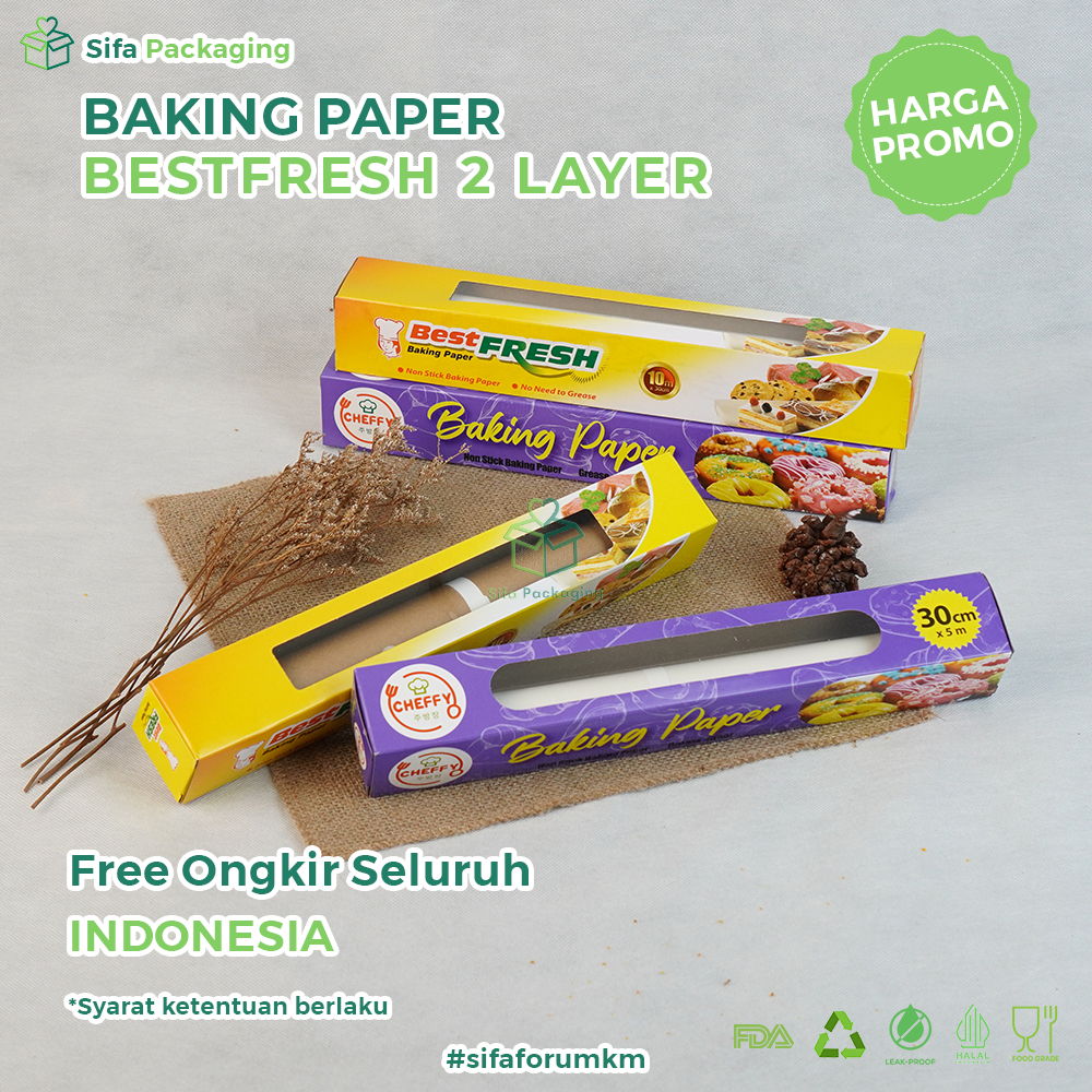 Jual Baking Paper BestFresh Kertas Roti Kue Alas Panggang Anti Lengket ...