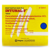 Jual Intunal F. ISI 4 Tablet , Obat Demam Batuk Pilek | Shopee Indonesia