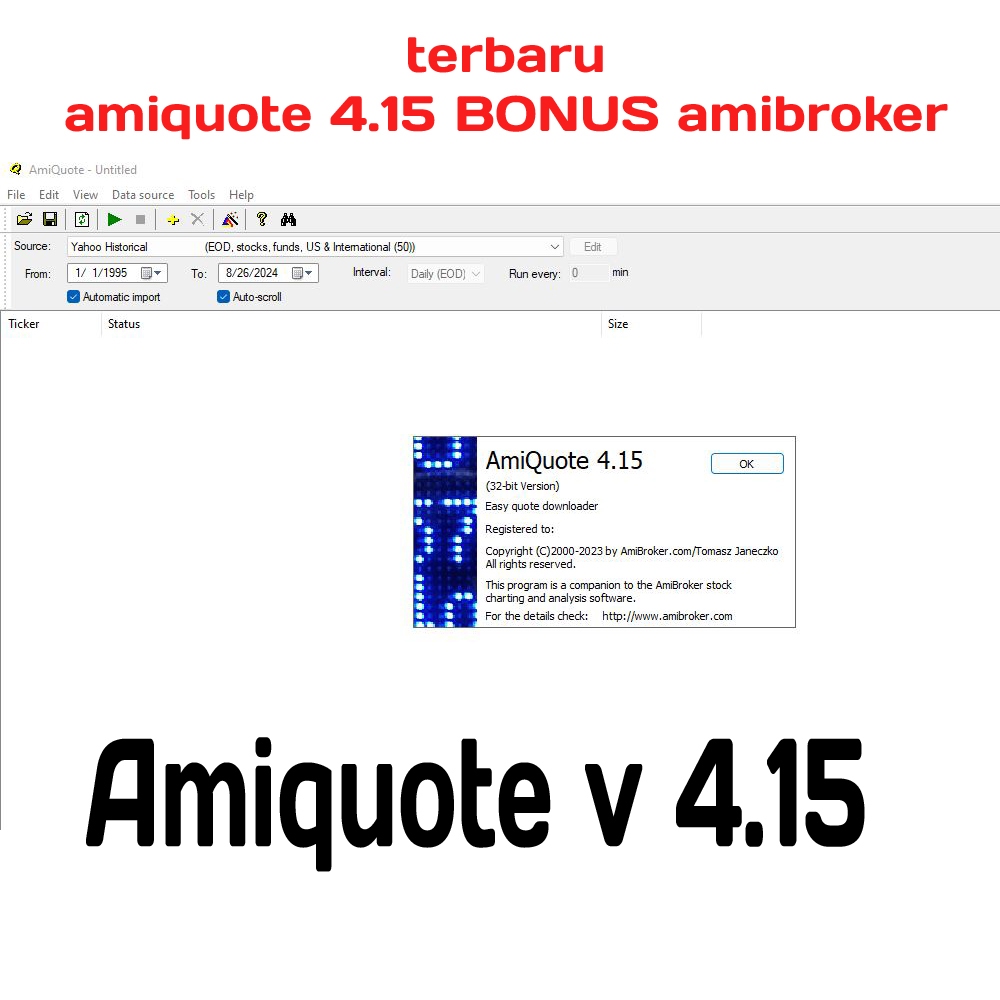 Jual AmiQuote 4.15 Official Release + bonus amibroker 6.30 | Shopee Indonesia