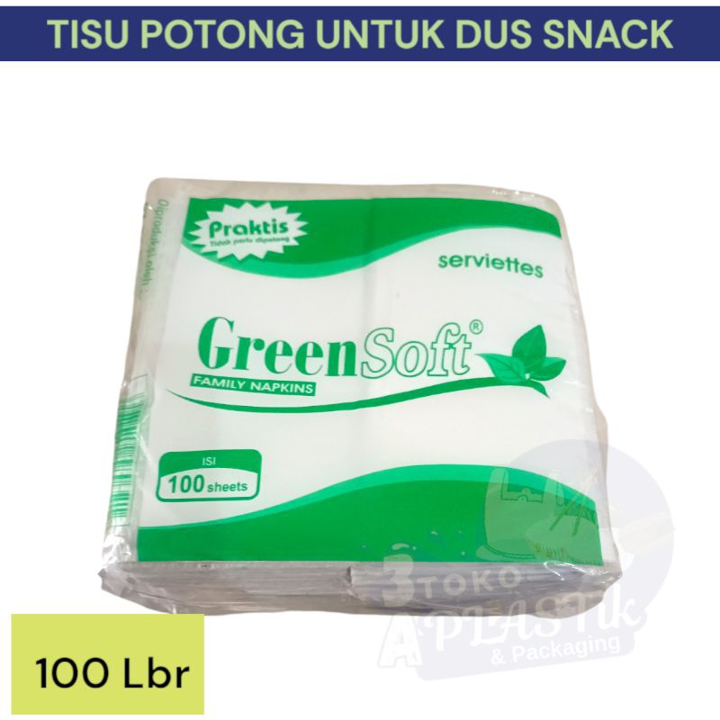 Jual Tisu potong /TISU DUS SNACK /TISU Bungkus sendok (100 biji ...