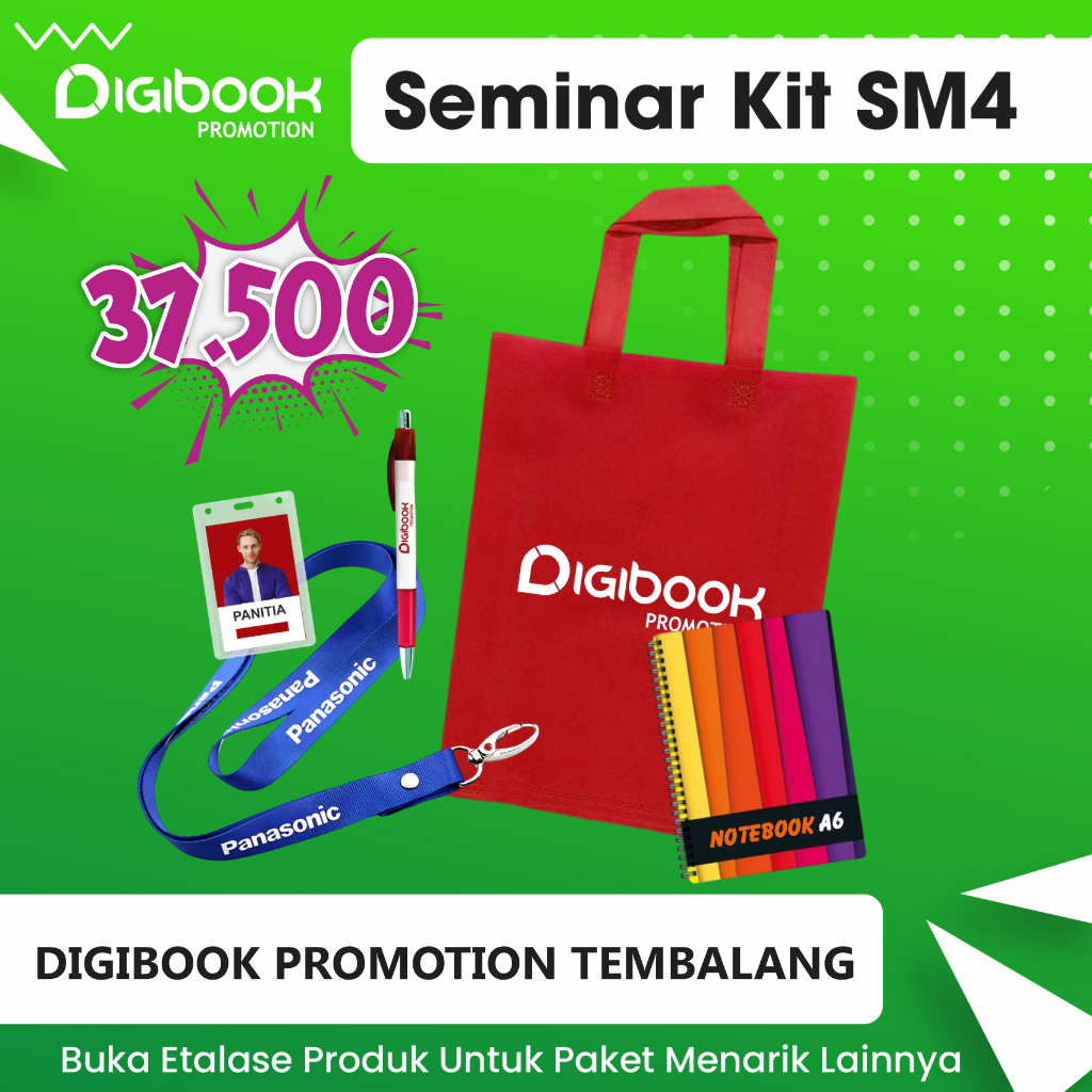 Jual Custom Paket Seminar Kit Custom isi 5 | Tas Spundbund, Notebook ...