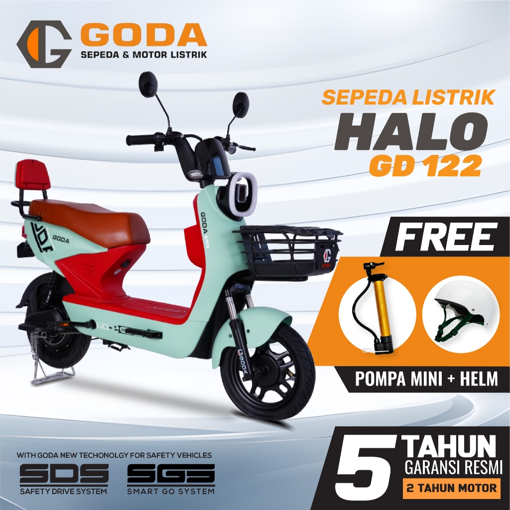 Jual GODA 122 Halo Sepeda Listrik | Shopee Indonesia