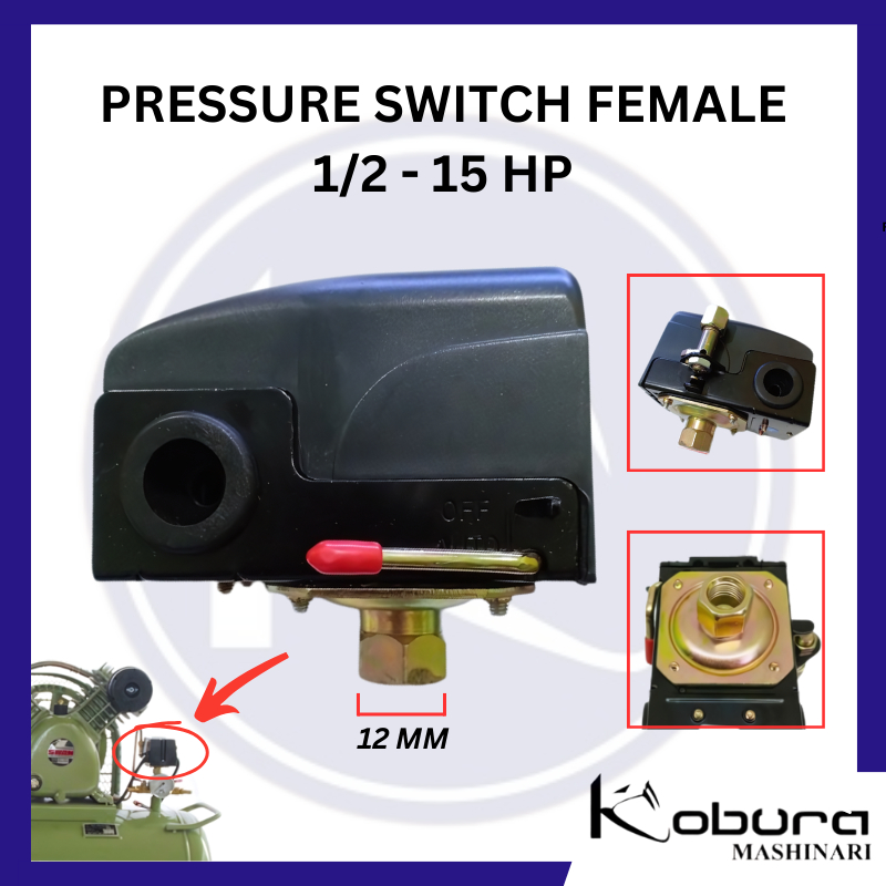 Jual Pressure Switch Otomatis Automatic Female 1/2 - 15 HP Drat Dalam ...