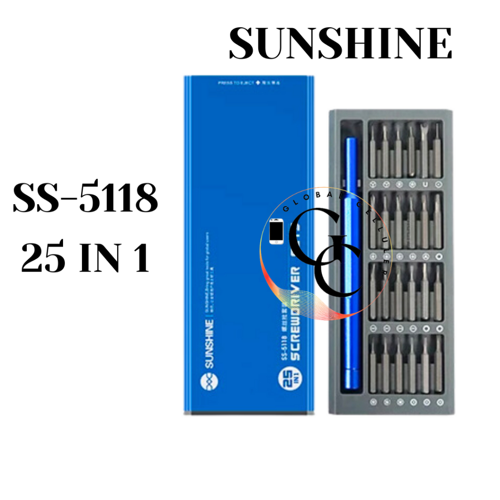 Jual Obeng Set Sunshine SS-5118 25 in 1 Original (Obeng Set Obeng ...
