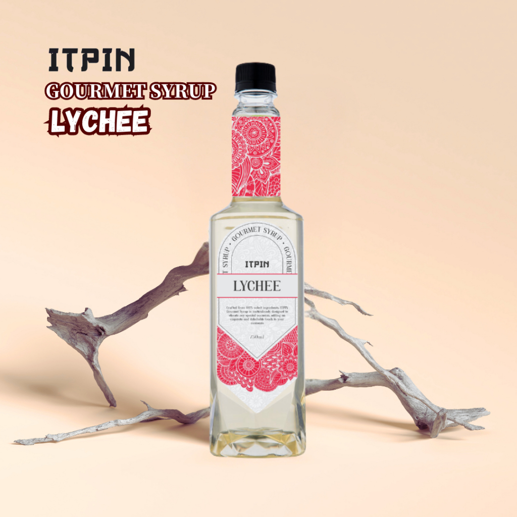 Jual Itpin Gourmet Syrup Lychee 750ml Itpin sirup kemasan 750 ml rasa ...