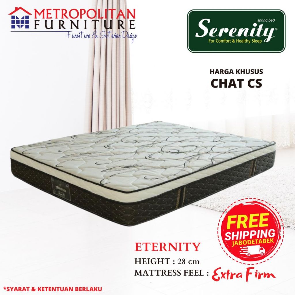 Jual Kasur Springbed Elite Serenity Eternity Spring Bed Matras Shopee