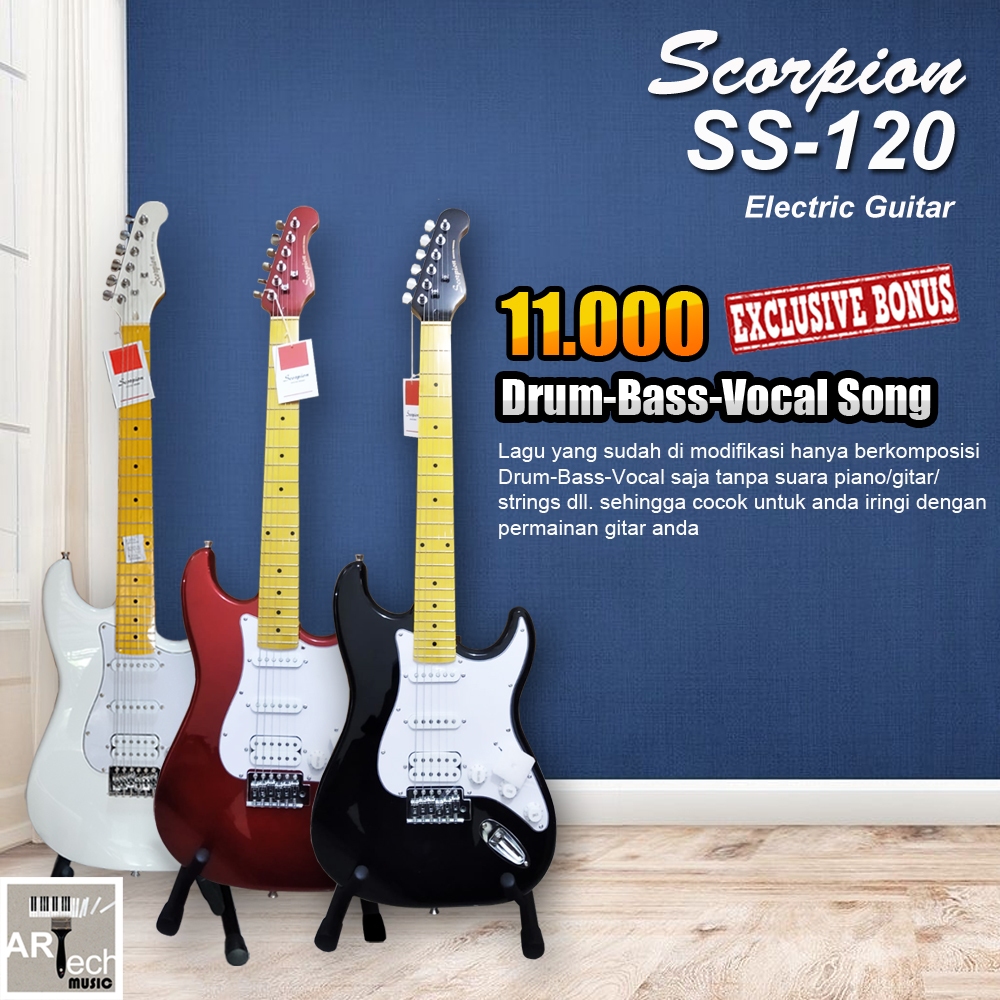 Jual Scorpion SS120 / SS 120 Stratocaster Gitar Elektrik ORIGINAL ...