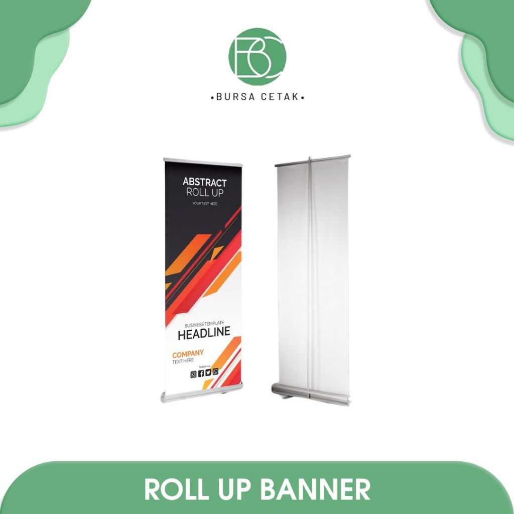 Jual BURSA CETAK - Print Display Roll Up Banner 60 x 160 cm / Cetak Ukuran 85 x 200 cm cm ...