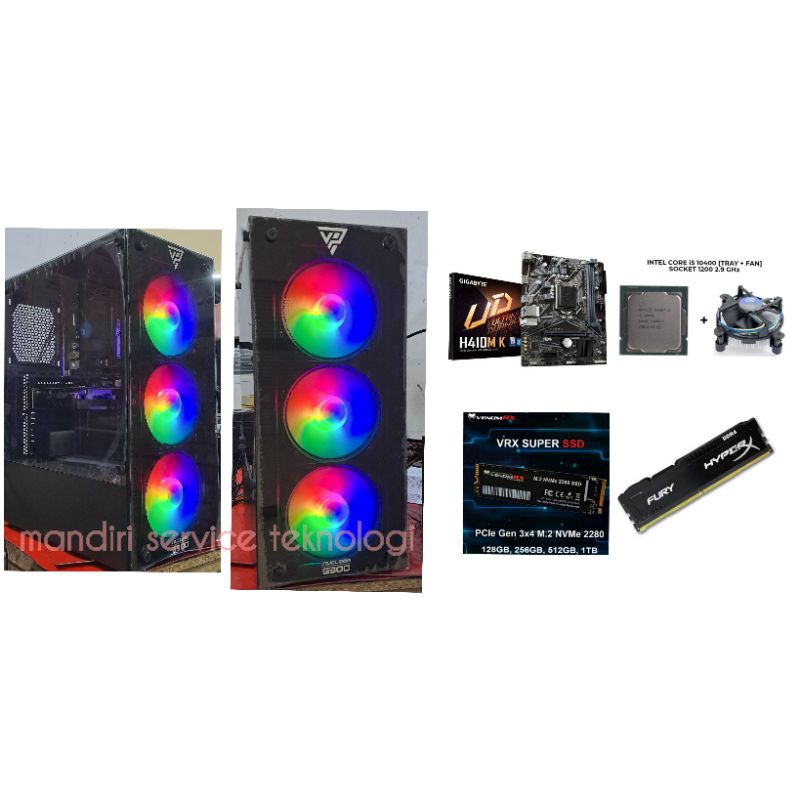 Jual Rakitan PC Komputer Intel Core i5 10400 Gen 10 LGA 1200 Siap Pakai | Shopee Indonesia