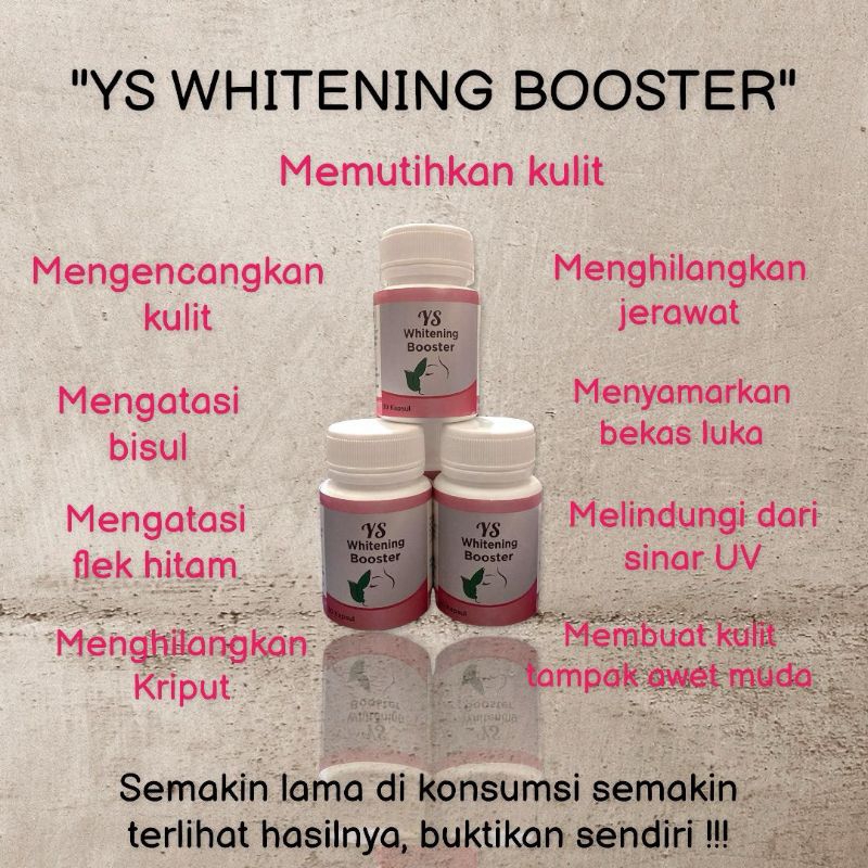 Jual WHITENING BOOSTER BY YS | Shopee Indonesia