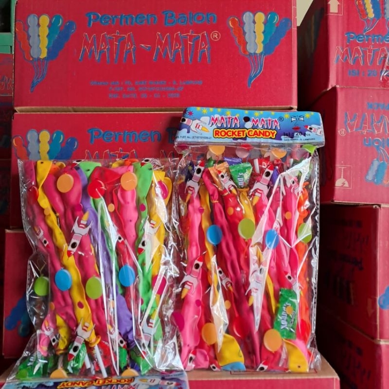 Jual Permen Balon Stik MATA MATA isi 20 pcs per bungkus | Shopee Indonesia