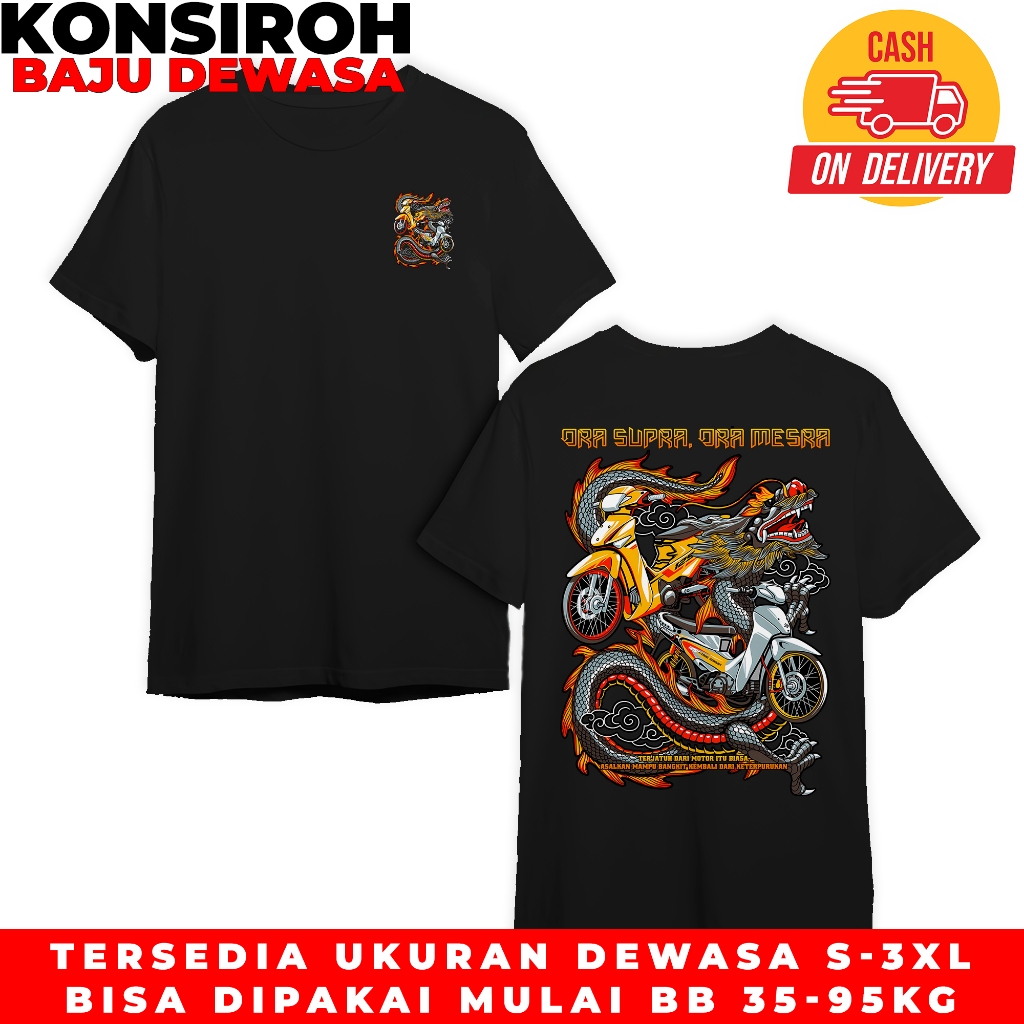 Jual KAOS DEWASA ORA SUPRA ORA MESRA BAJU SUPRA 2 STROKE KAOS RACING ...