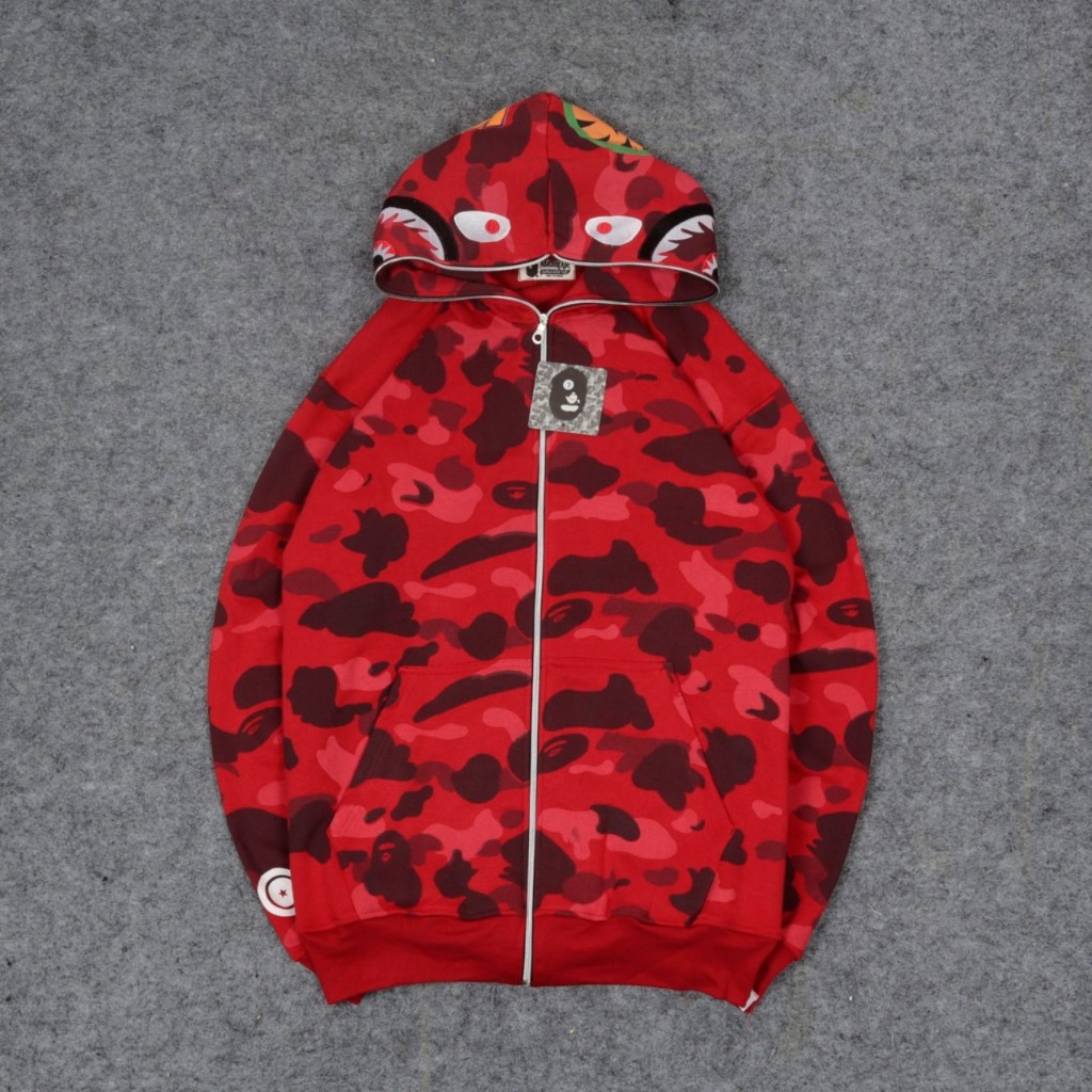 Jual JAKET FULLZIP BAPE MERAH TERLARIS DAN FULL TAG | Shopee Indonesia
