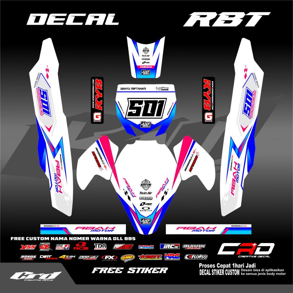 Jual DECAL RBT BODY JUPITER YAMAHA VEGA NEW FULL BODY DEKAL STICKER ...