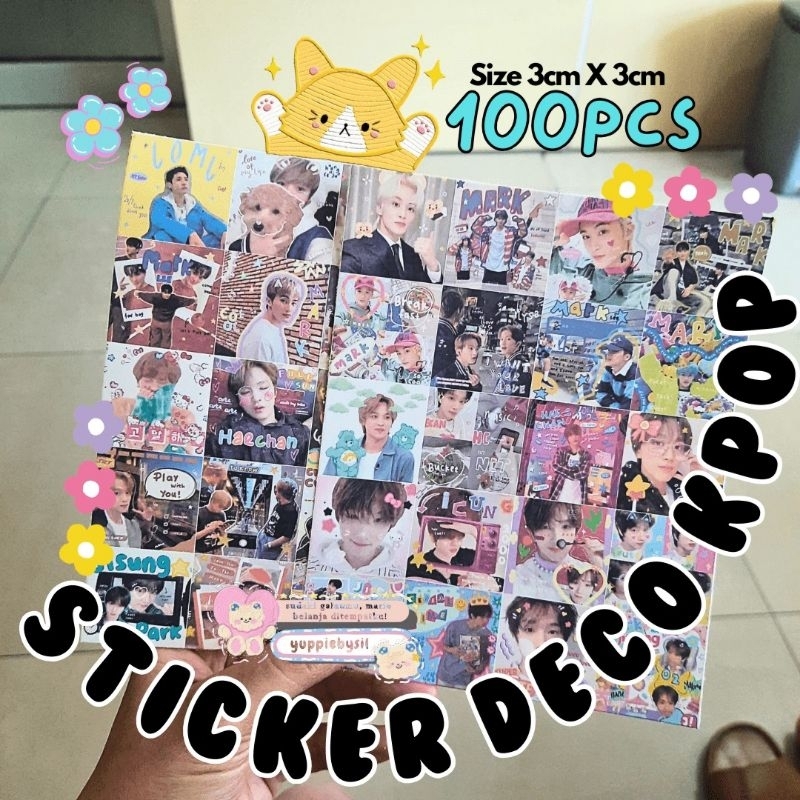 Jual {Size 3cmX3cm Isi 100pcs}Sticker KPOP Deco Boygroup/Sticker ...