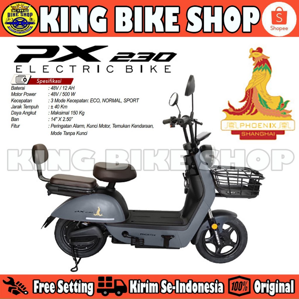 Jual Sepeda Listrik PHOENIX PX 230 500 Watt Electric E-Bike | Shopee ...