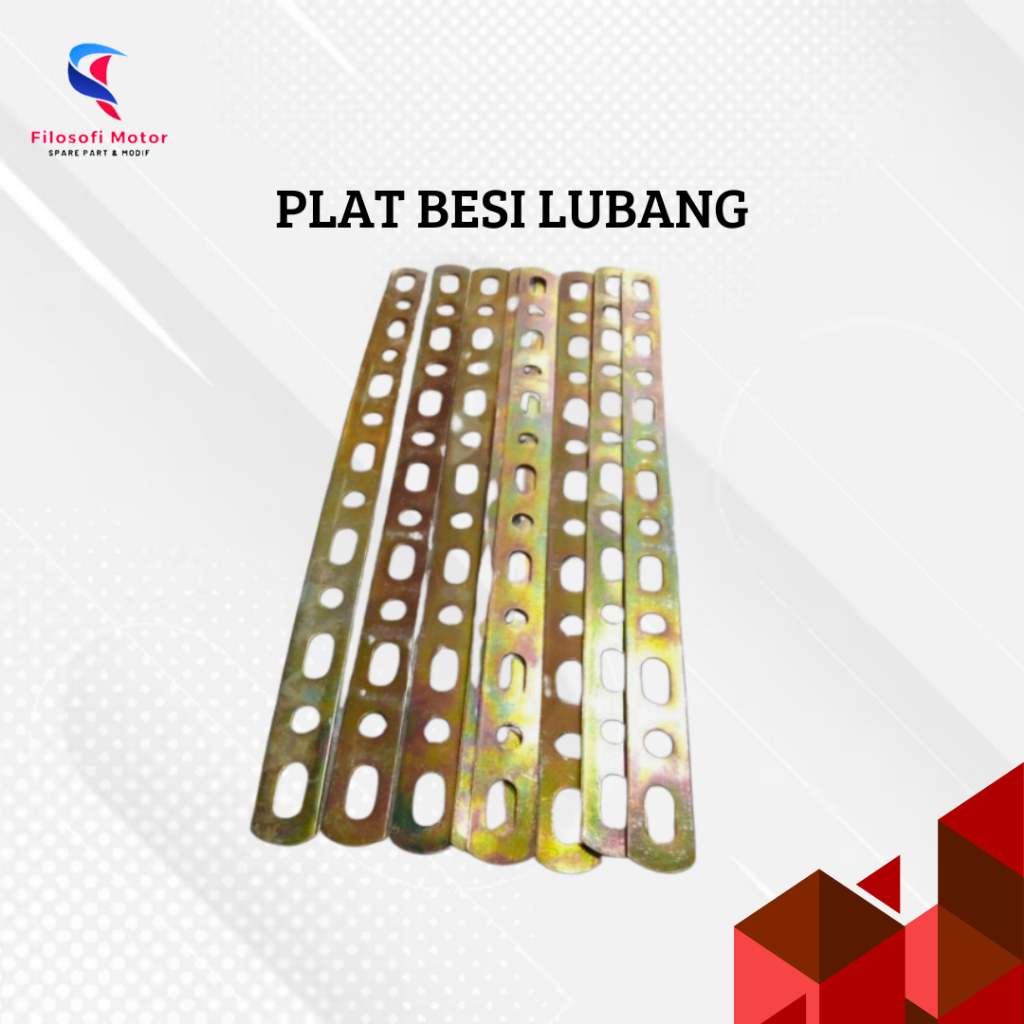 Jual Plat Bracket Breket Bolong Lubang Besi Breket Lampu Tembak ...