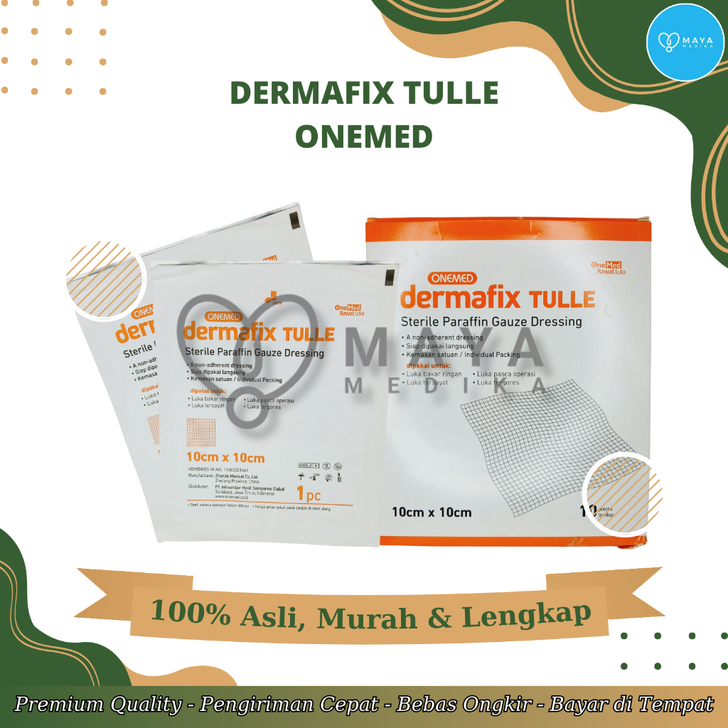 Jual Dermafix Tulle 10 x 10 Cm Paraffin Gauze Pcs | Shopee Indonesia