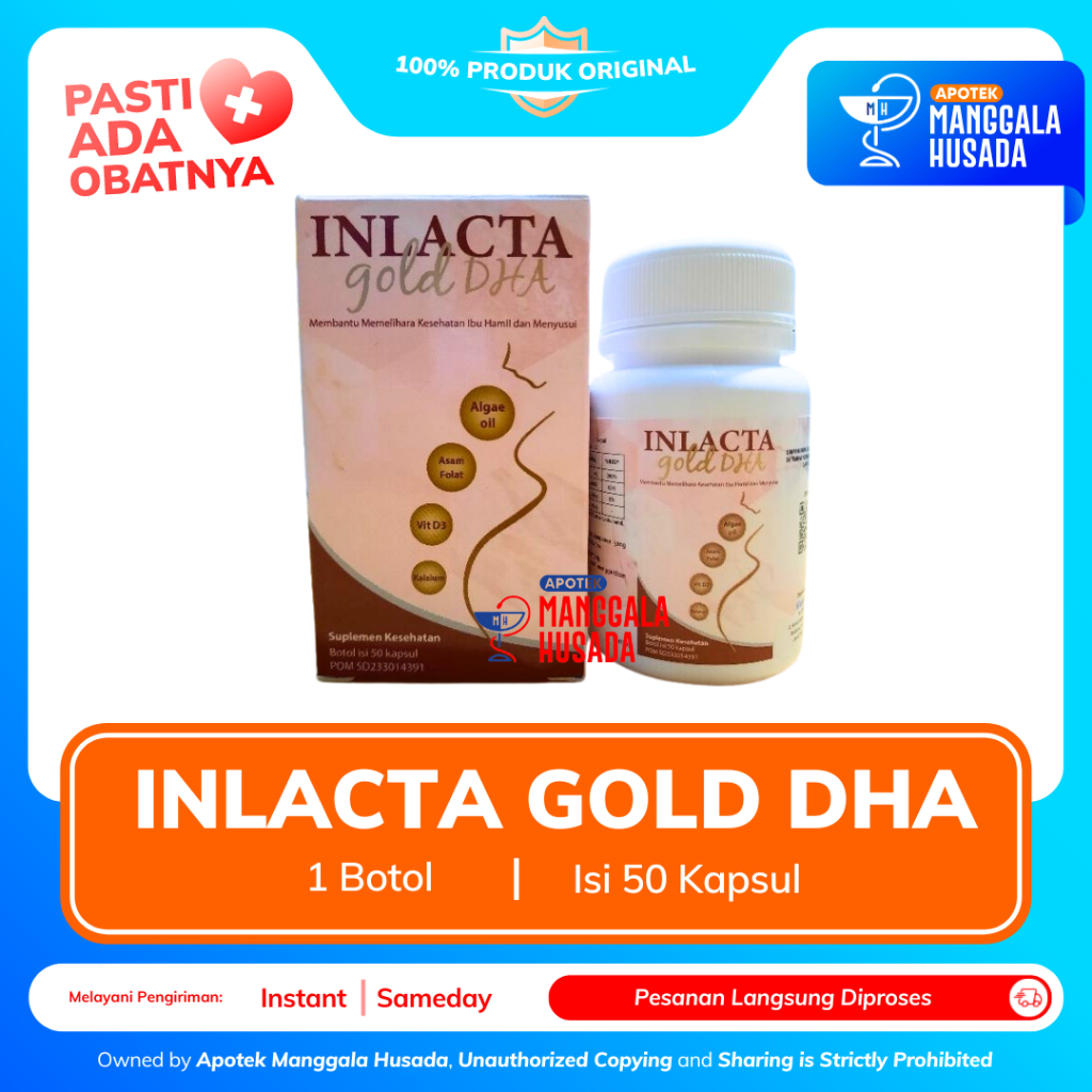 Jual INLACTA GOLD DHA @ 50 KAPSUL | Shopee Indonesia