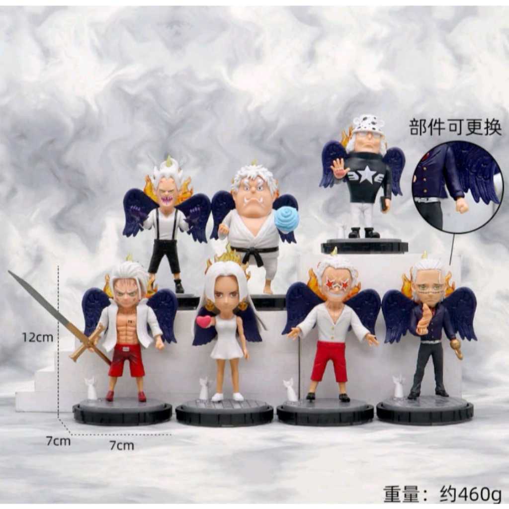Jual Action Figure One Piece Seraphim Sichibukai Chibi set isi 7 ...