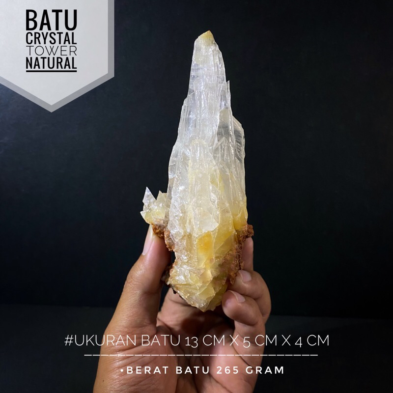 Jual Batu Crystal Tower Natural L36 atau Batu Kristal Alam atau Clear ...