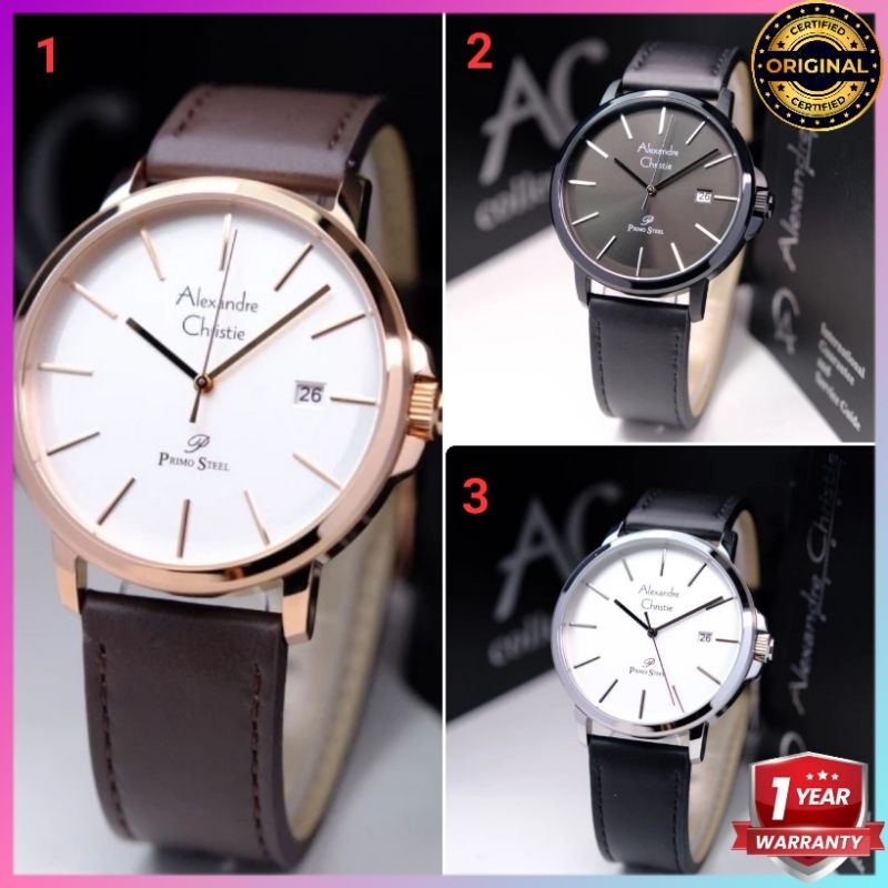 Jual ORIGINAL GARANSI RESMI 1 TAHUN JAM TANGAN PRIA ALEXANDRE CHRISTIE ...