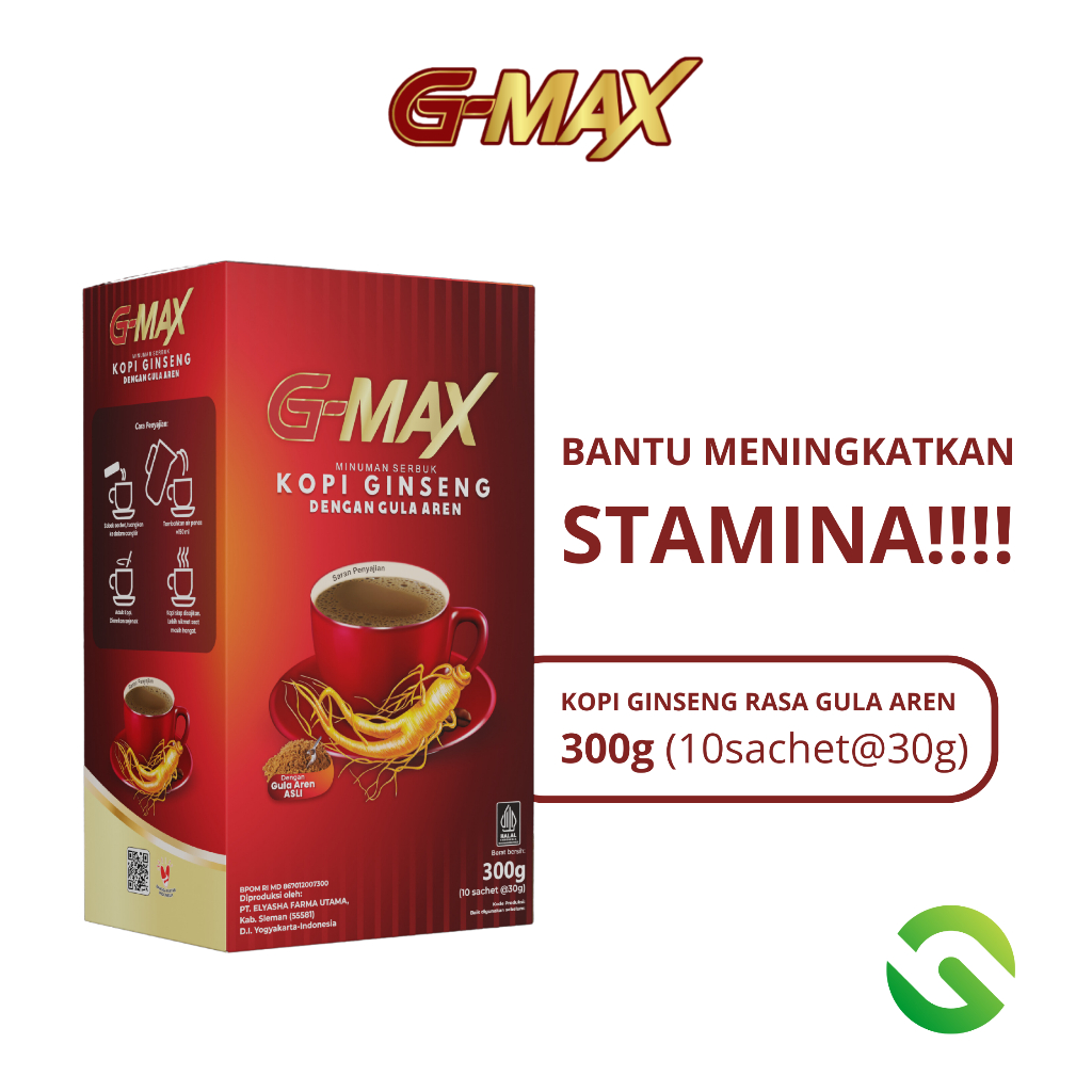 Jual G-MAX Kopi Ginseng Stamina Pria Dewasa, Kuat Tahan Lama, 1 Box Isi 10 Sachet | Shopee Indonesia