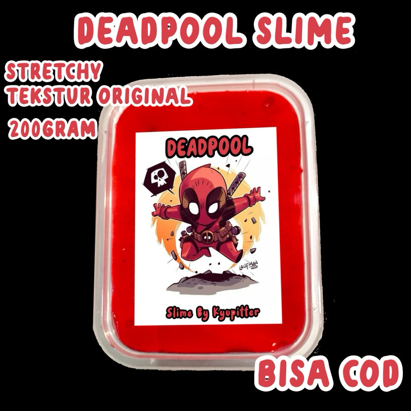 Jual SLIME ORIGINAL EDISI DEADPOOL BY KYUPITTER - SLIME STRETCHY ...